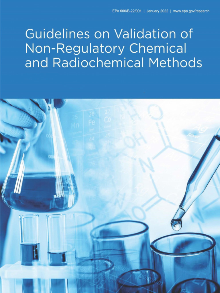 Guidelines On Validation NRCRM Epa 600B-22-001 | PDF | Detection Limit | Verification And Validation