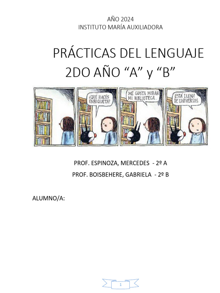 Cuadernillo 2do 2024 | PDF | Verbo | Ficción de terror
