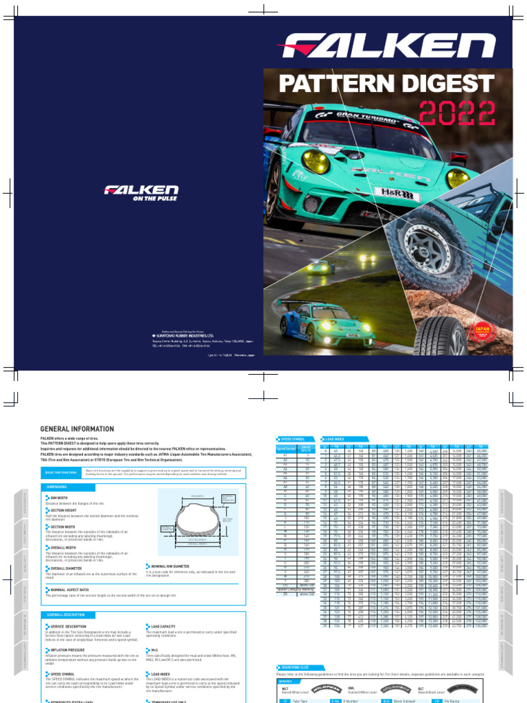 FALKEN_Pattern_digest | PDF | Tire | Vehicles