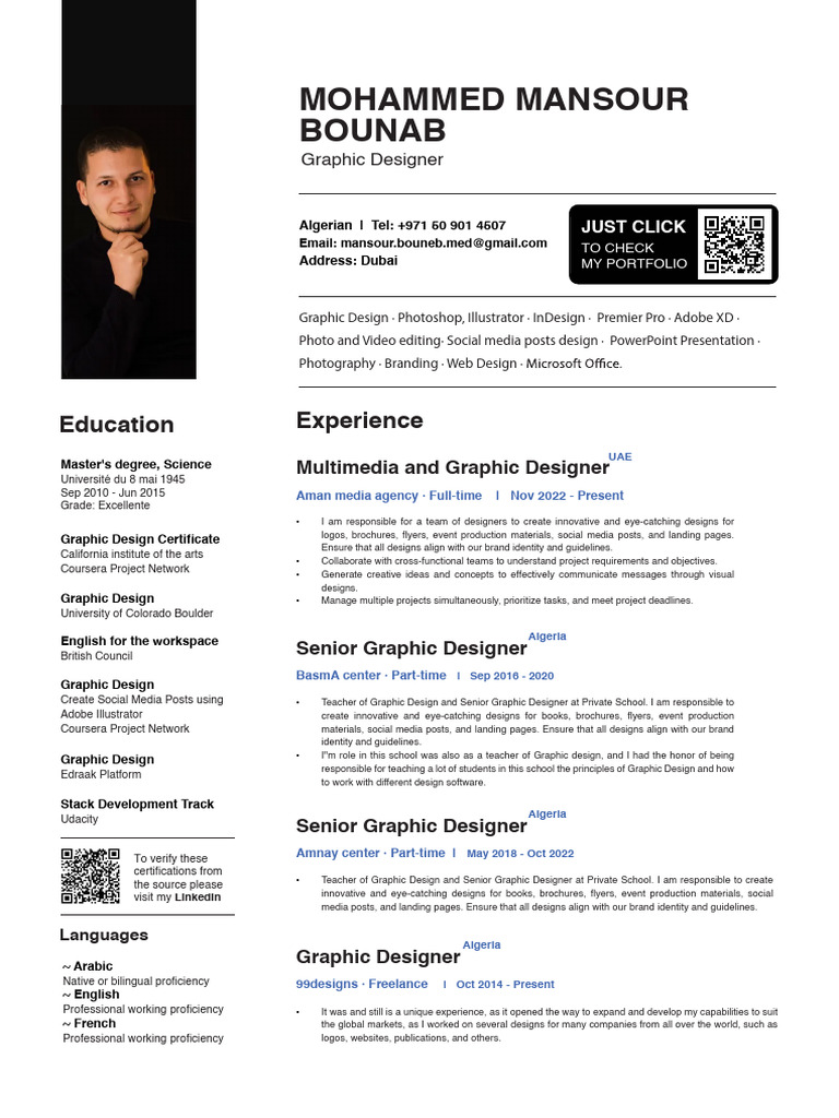 Mansour Graphic Designer | PDF | Graphic Design | Design