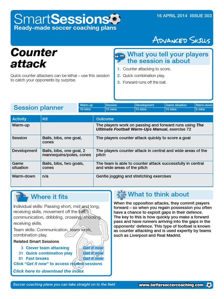 Counter attack | PDF | Forward (Association Football) | Athletic Sports