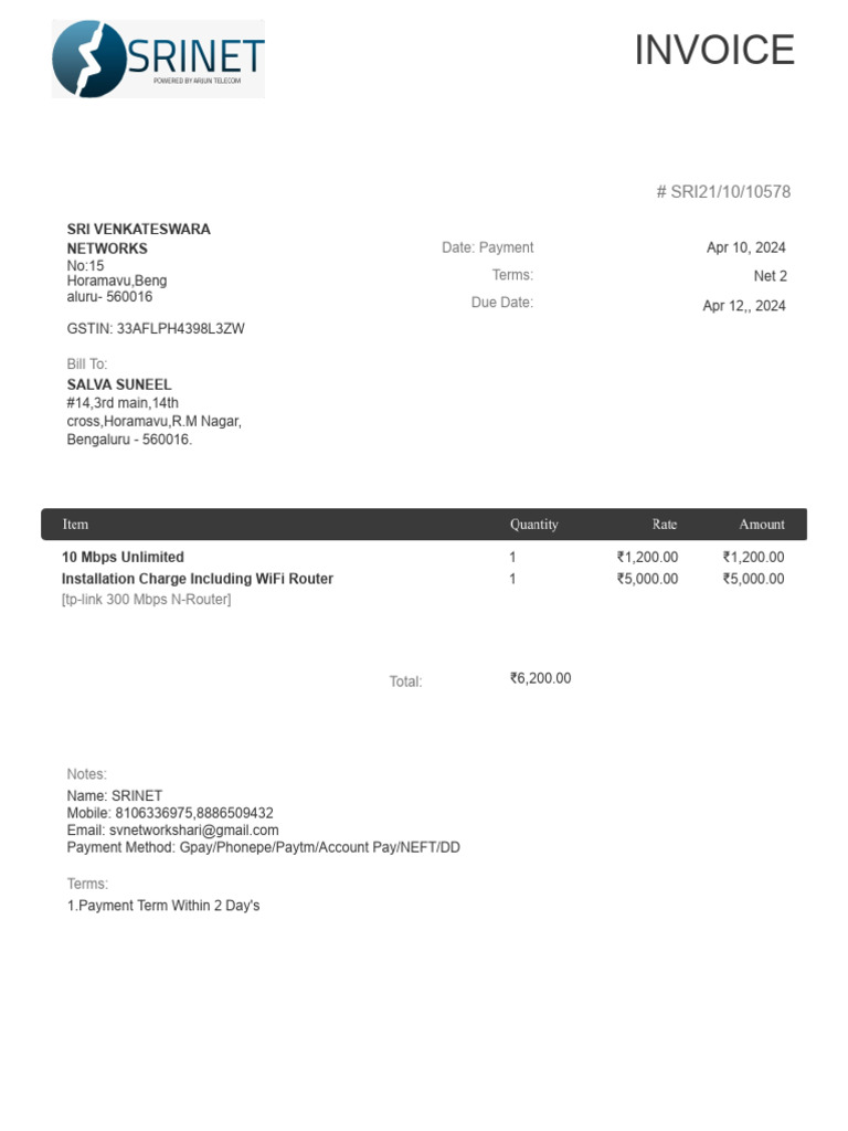 Invoice | PDF