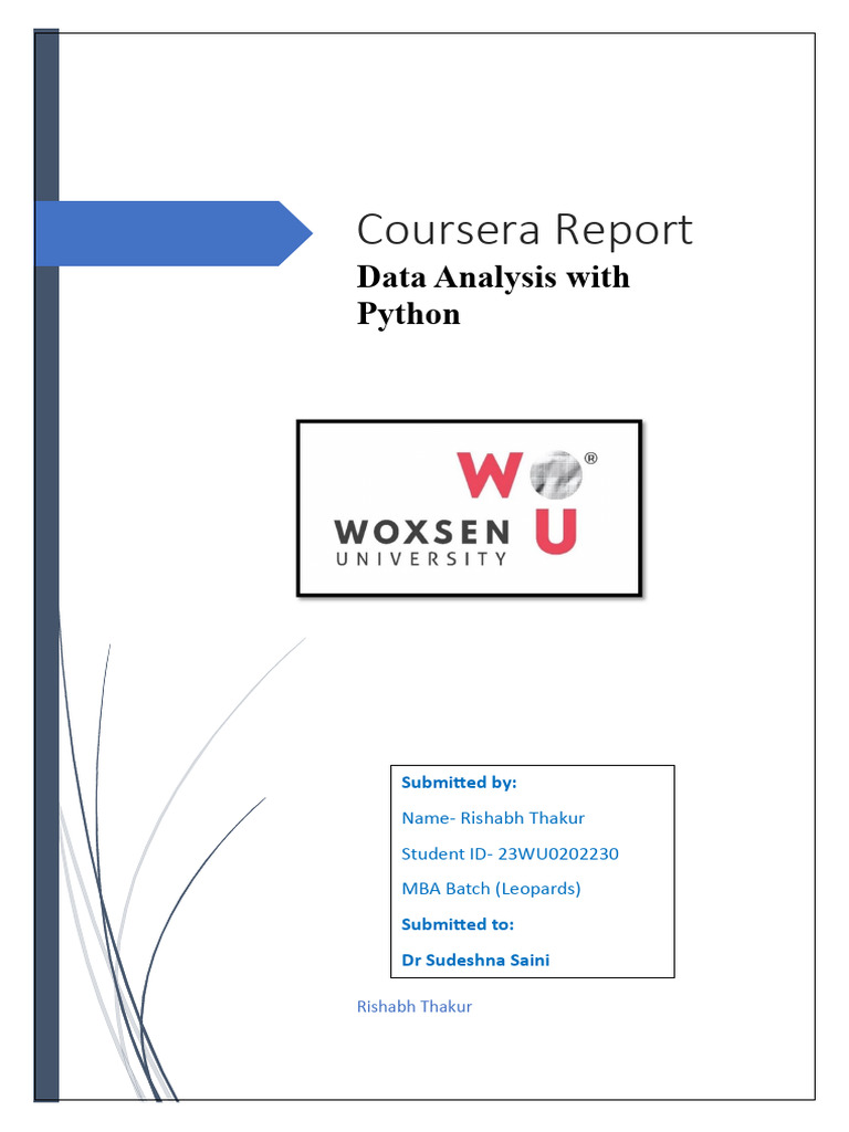 Coursera Report | PDF | Statistics | Data Analysis