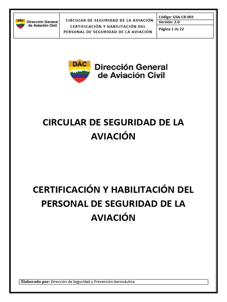 GSA CR 003 Sep 2019 | PDF | Valores | Documento de identidad
