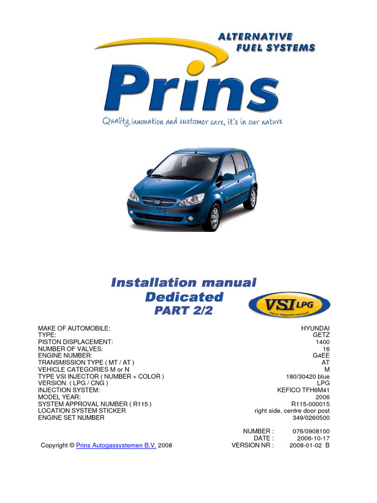 Hyundai Getz 1.4 | PDF | Fuel Injection | Electrical Connector