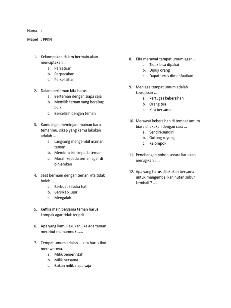 Soal Kanaya | PDF | Griya & Taman