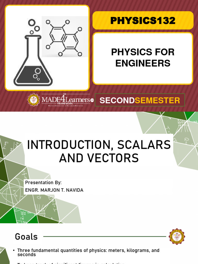 TOPIC 1 Introduction, Scalar and Vector | PDF | Euclidean Vector ...