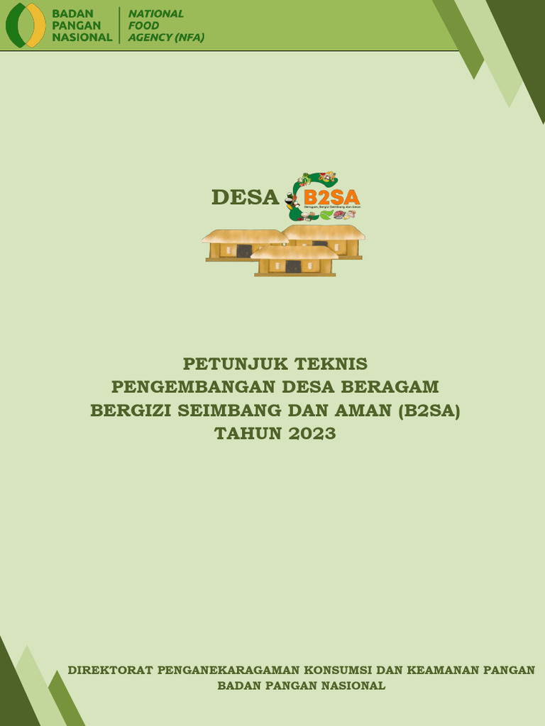 Juknis Pengembangan Desa B2SA 19 Juli 2023 Final | PDF