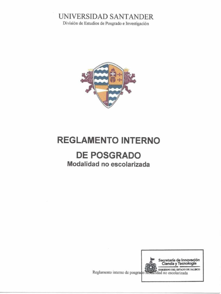 REGLAMENTO INTERNO de POSGRADO Compressed Compressed Comprimido 1 | PDF