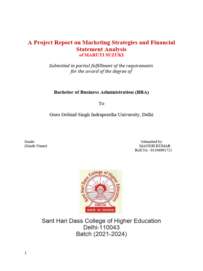 IITM Minor Project | PDF | Financial Ratio | Car
