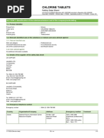 Chlorine Tablets Safety Data Sheet | PDF | Toxicity | Occupational ...