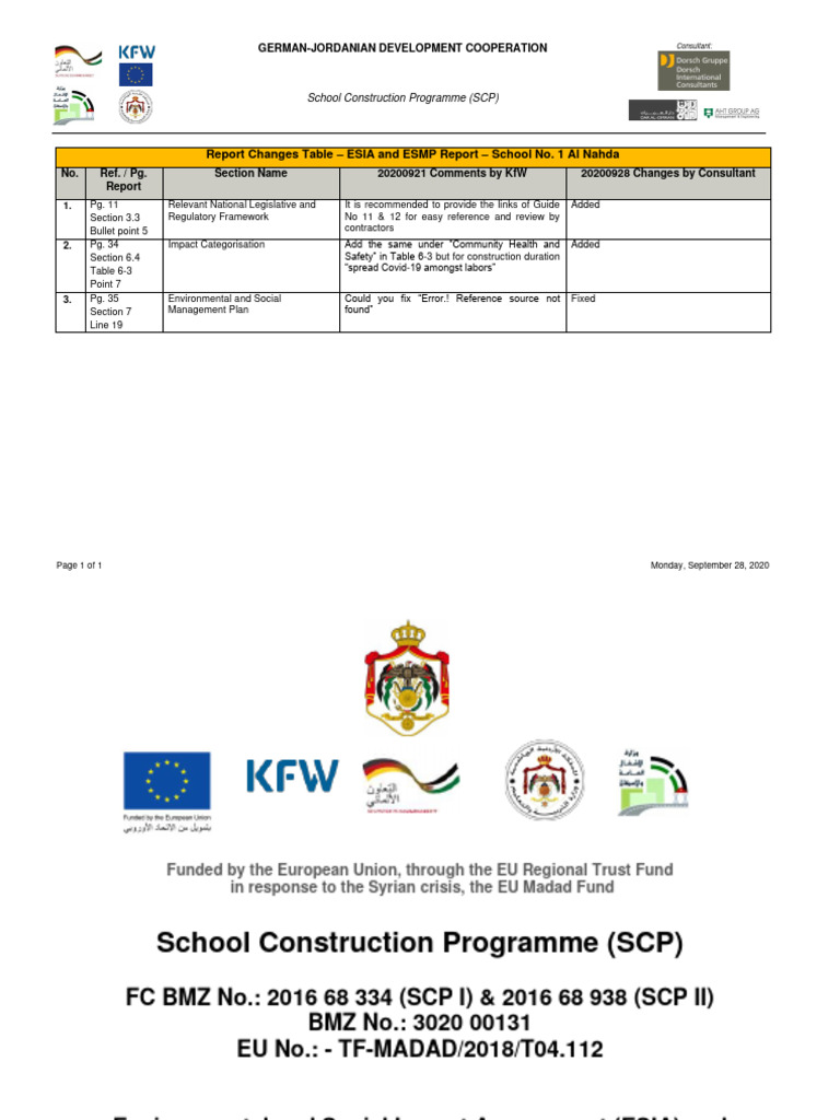 Esia and Esmp Report Site No 1 Al Nahda Final | PDF | Environmental ...