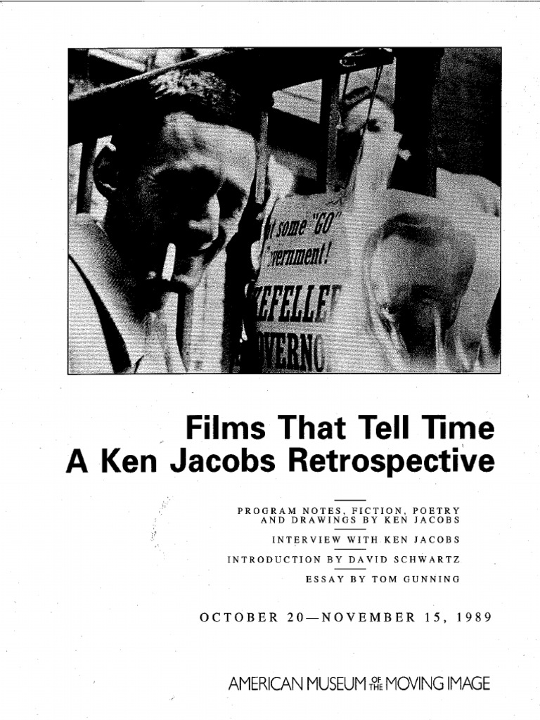 GUNNING - Tom - Films That Tell Time - Monográfico Ken Jacobs | PDF
