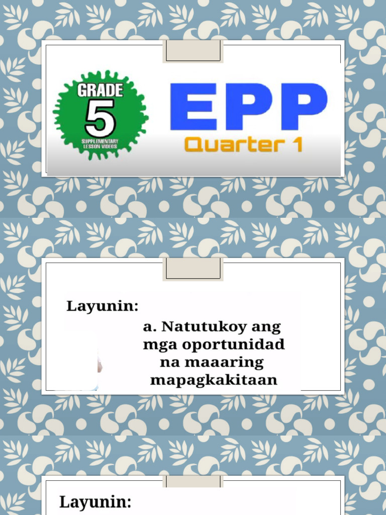 Lesson 1 Pagkakataon Sa Pagnenegosyo | PDF