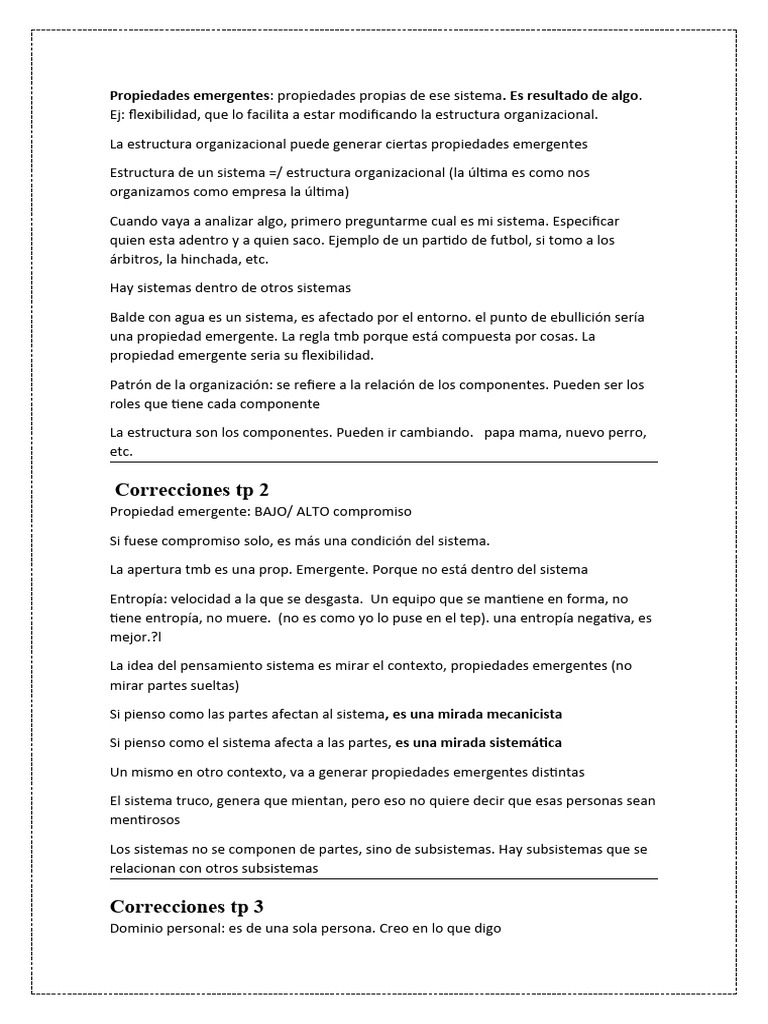 Ejemplos de Propiedades Emergentes | PDF | Scrum (desarrollo de ...
