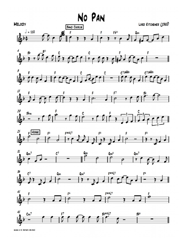 no pan - lord kitchener_with chord changes2 | PDF