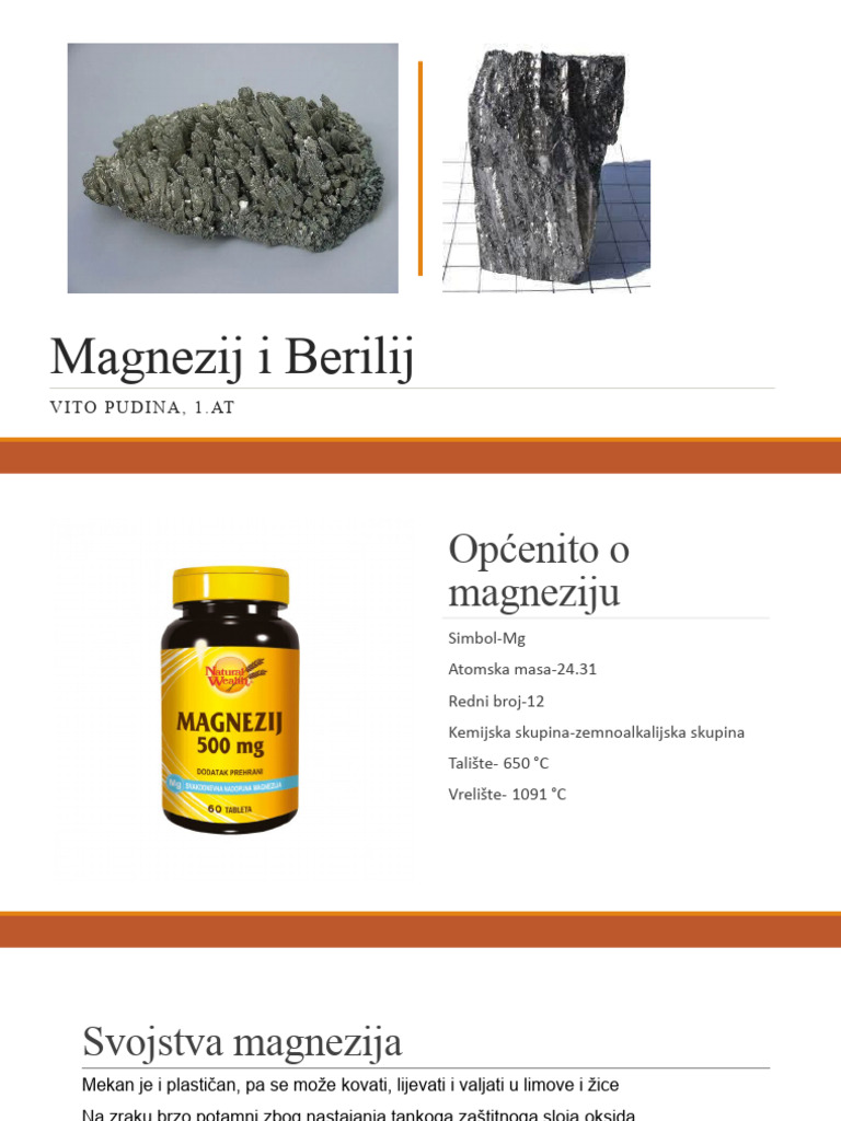 Magnezij I Berilij | PDF