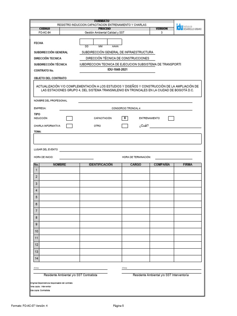 Foac 84 Capacitaciones Generales | PDF