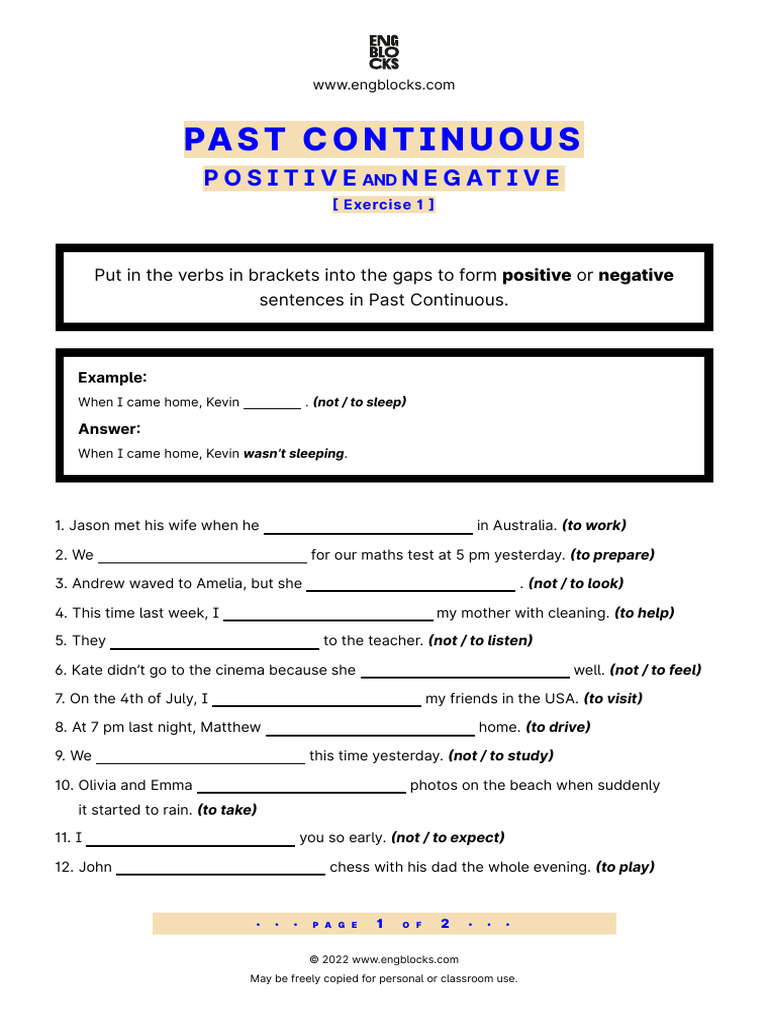 Past Continuous 3 | PDF | Languages | Foreign Language Studies