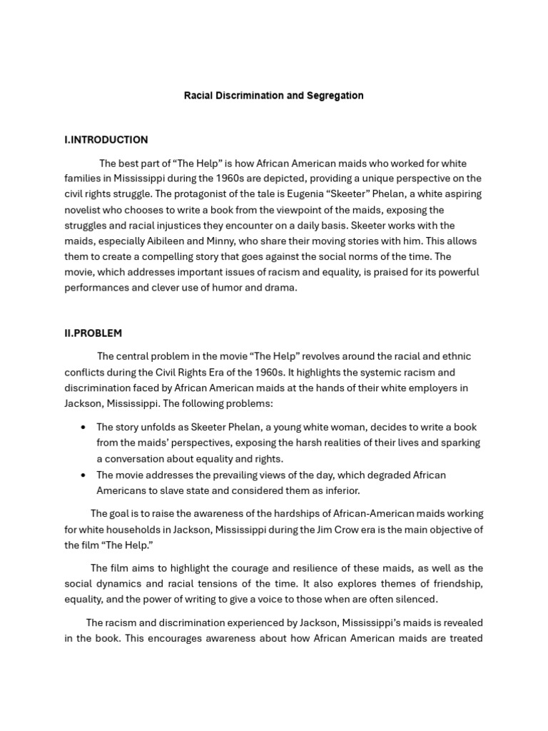 Case Study | PDF | Racism | Discrimination & Race Relations