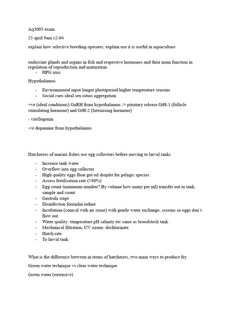 Aq3003 Exam QN | PDF