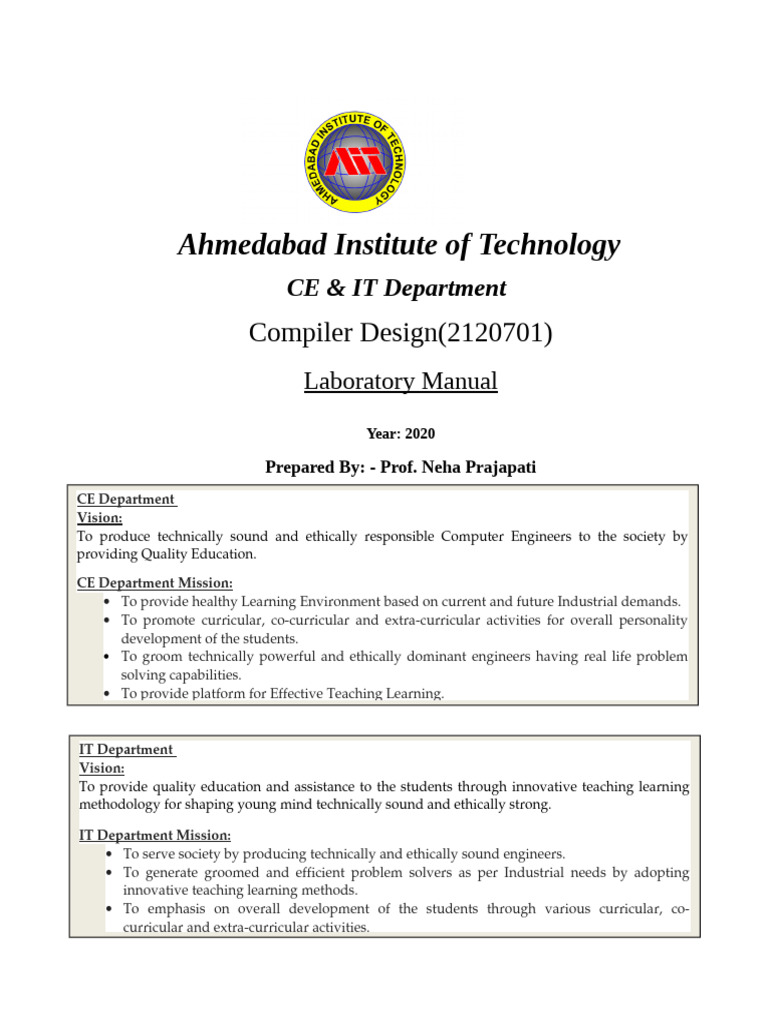 5.CD Lab Manual | PDF | Parsing | Regular Expression