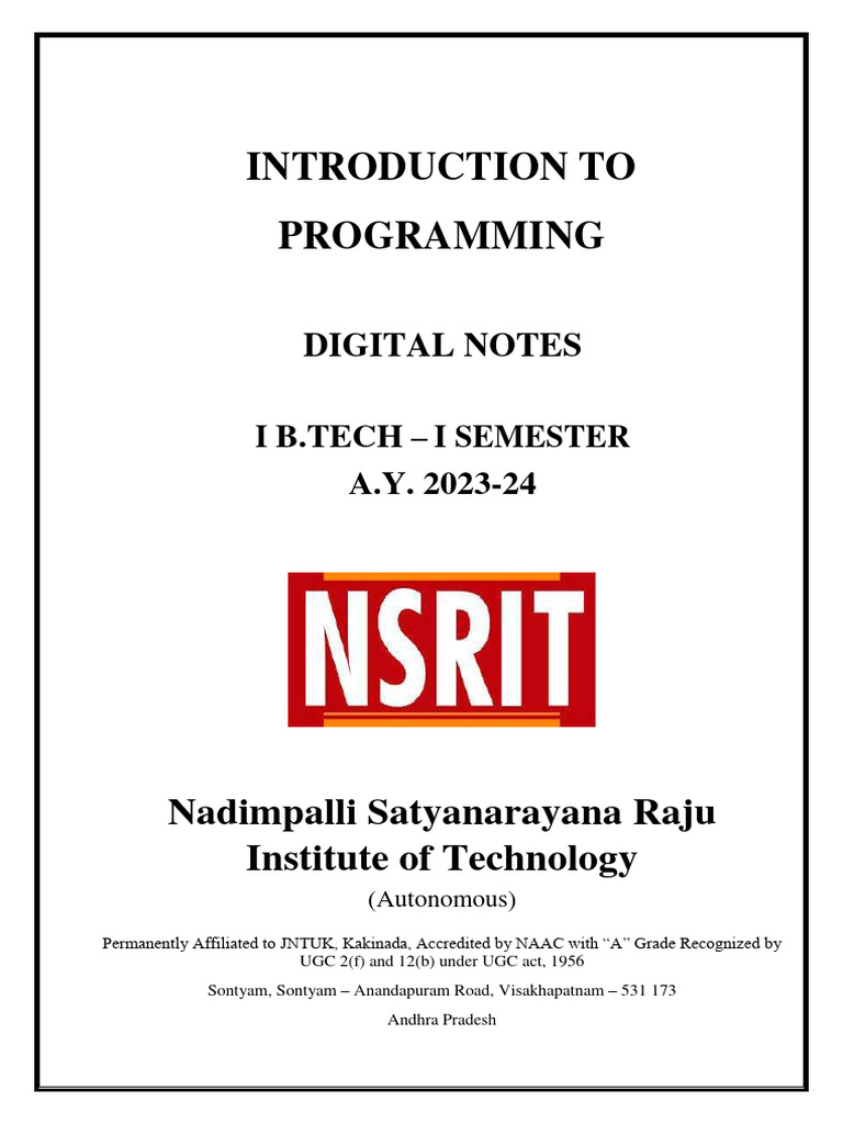 Unit 1 | PDF | Mathematical Optimization | Dynamic Programming