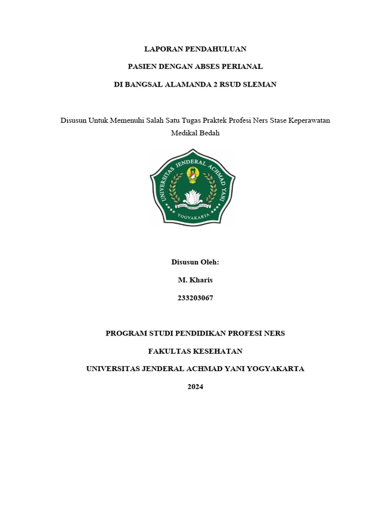 Lp Abses Perianal Kmb Bedah Pdf