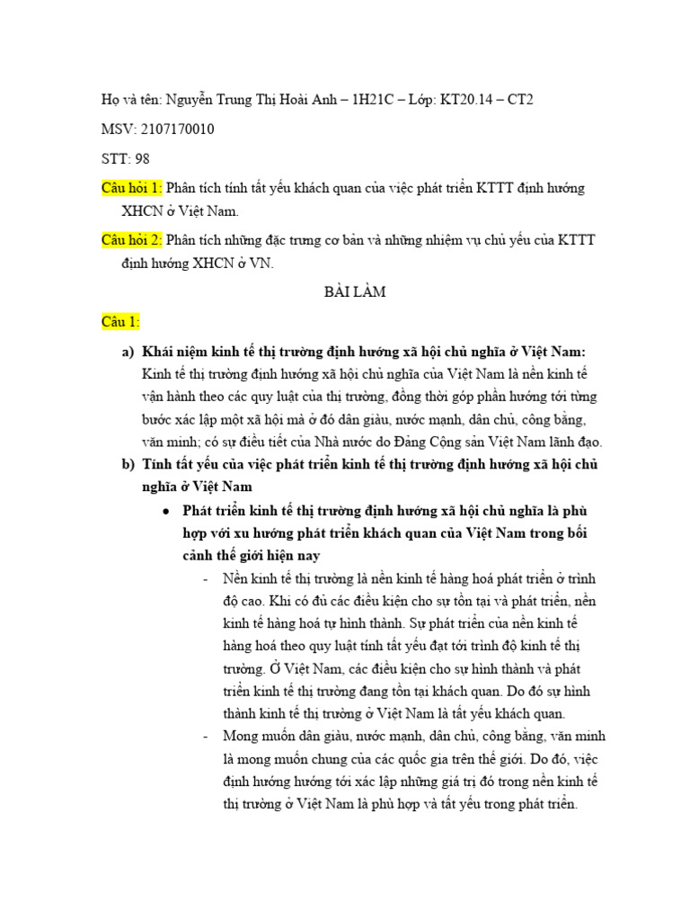 98-Nguyen Trung Thi Hoai Anh-KTCT Co Tra-CT2 | PDF