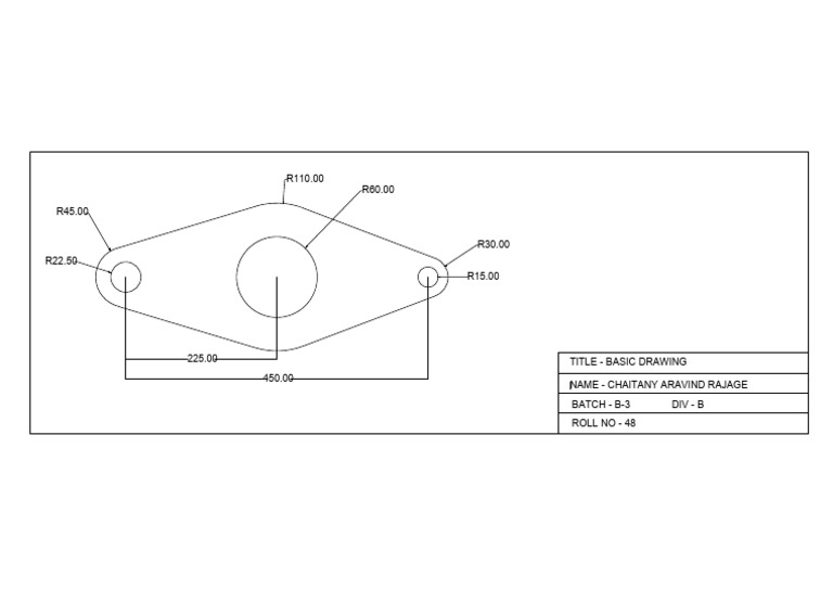 Basic Drawing Report for Chaitany Rajage | PDF