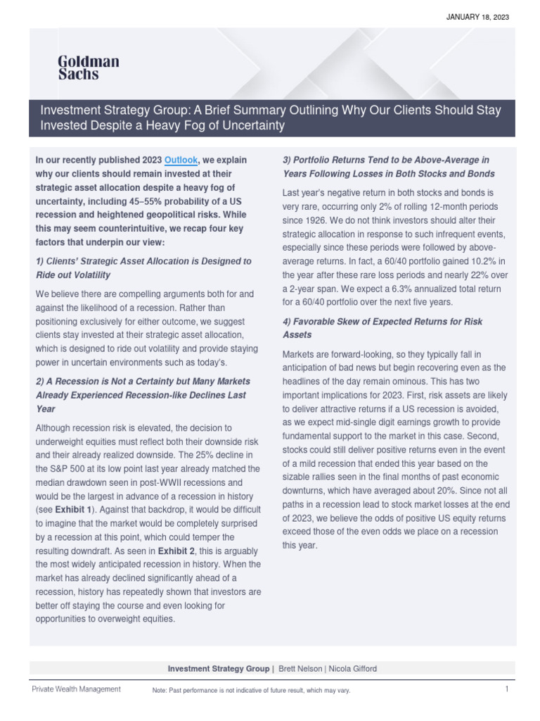 Stay Invested: 2023 Strategy Insights | PDF | Derivative (Finance ...