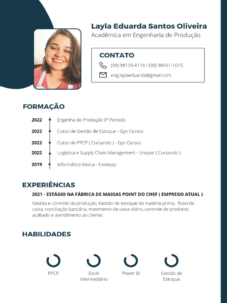 Currículo Layla Eduarda | PDF