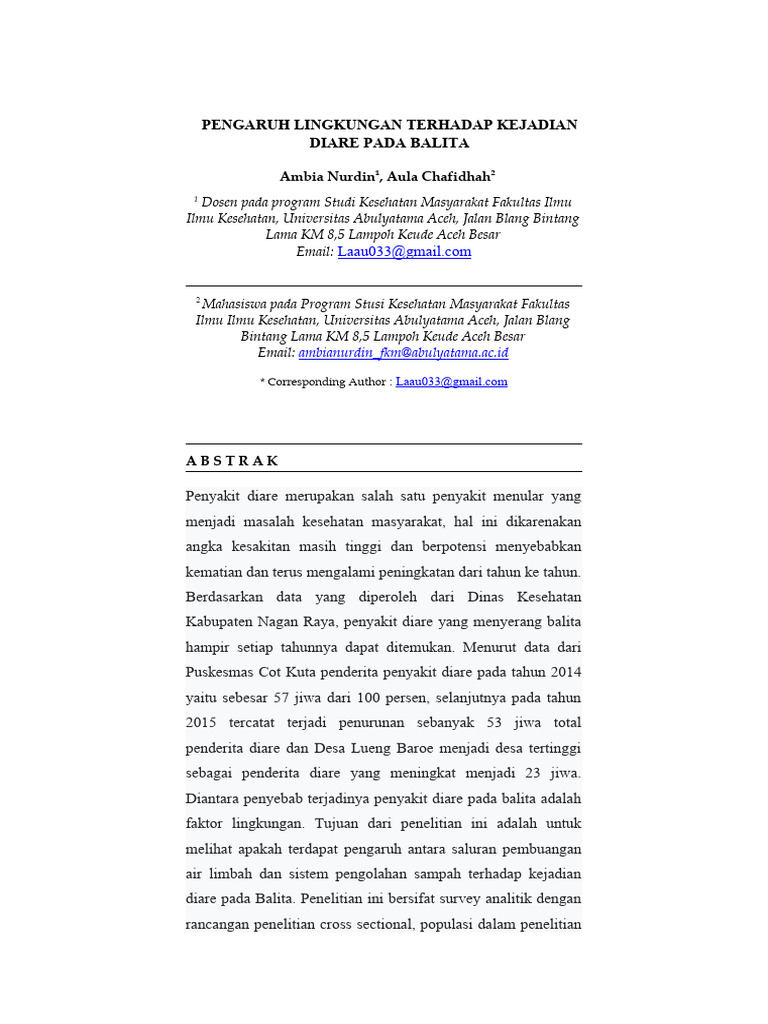 AULA CHAFIDHAH PENULISAN ARTIKEL Phj.3docx | PDF