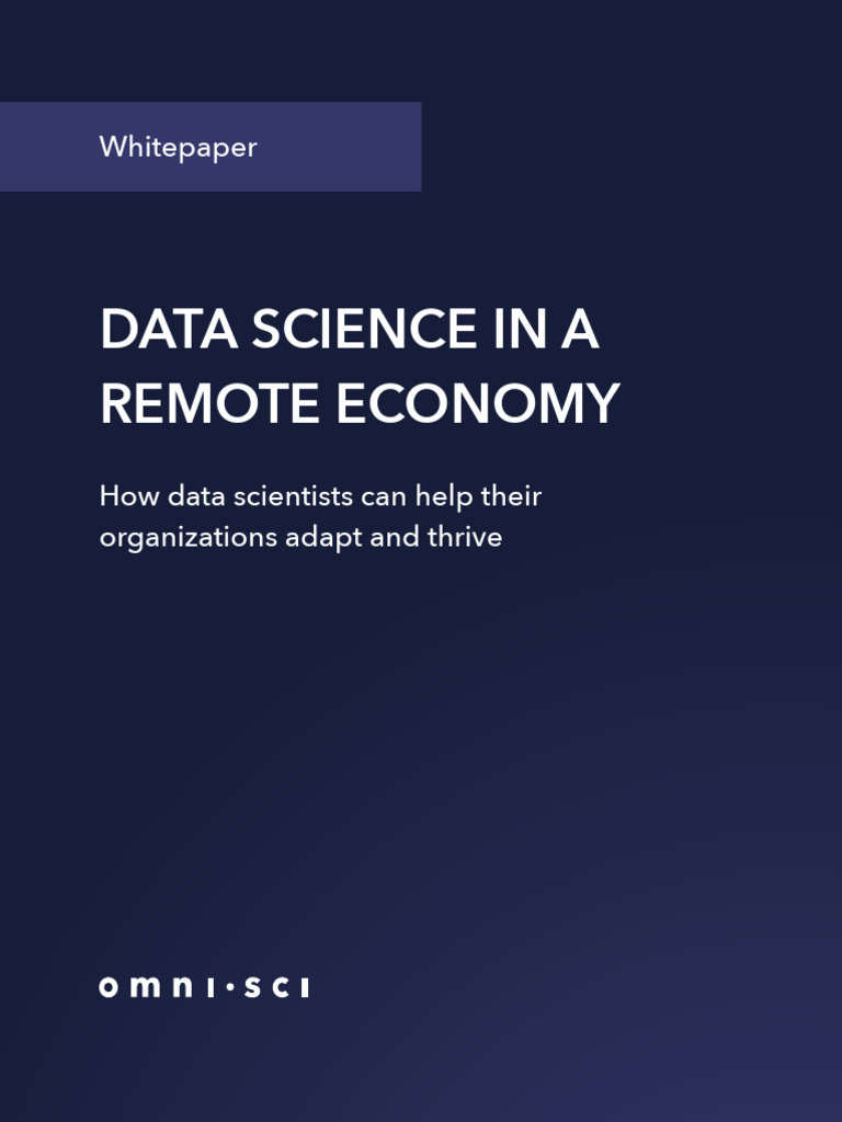 Data Science in Remote Economy | PDF | Data Science | Data