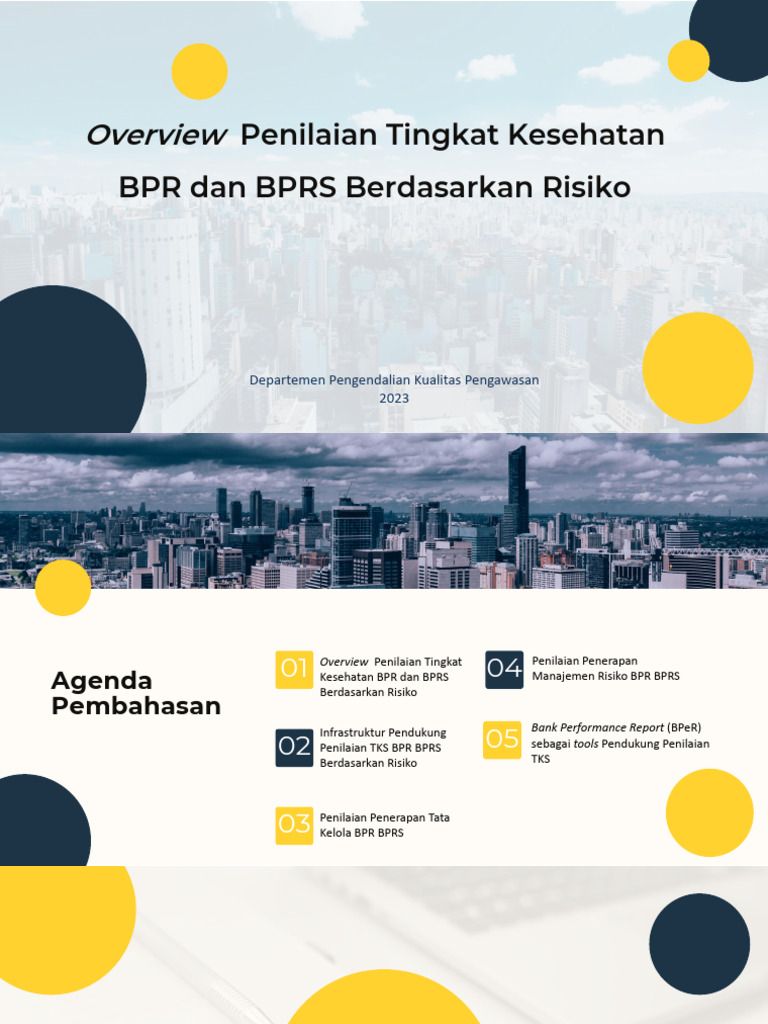 Penilaian Kesehatan BPR dan BPRS 2023 | PDF