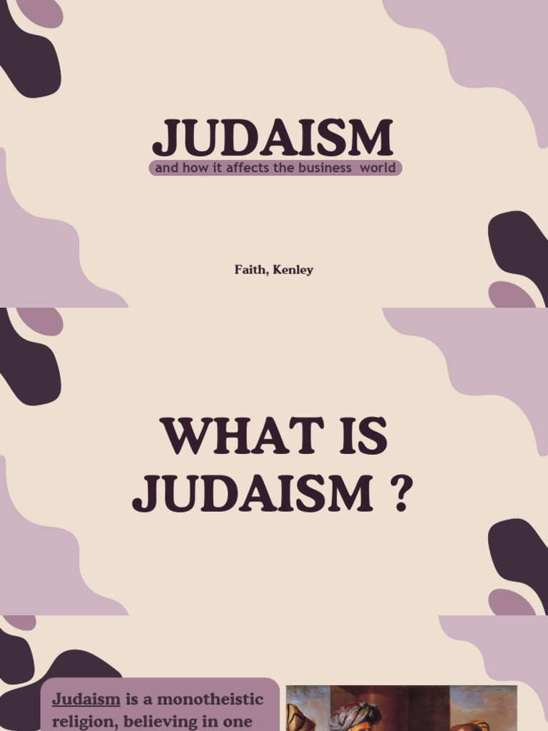 Group 7 Judaism Business Ethics | PDF | Torah | Hebrew Bible
