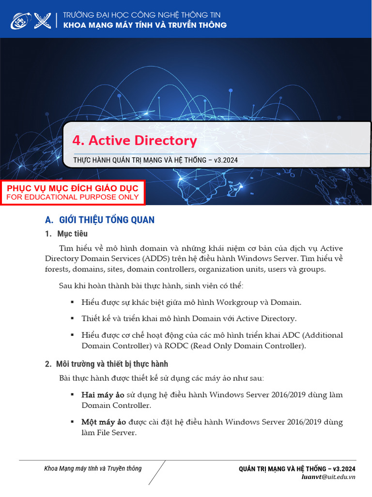 Lab04 - Active Dircetory | PDF