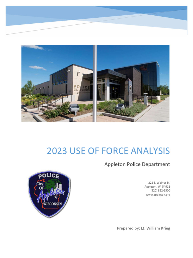 2023 Use of Force Review A | PDF | Use Of Force | Police