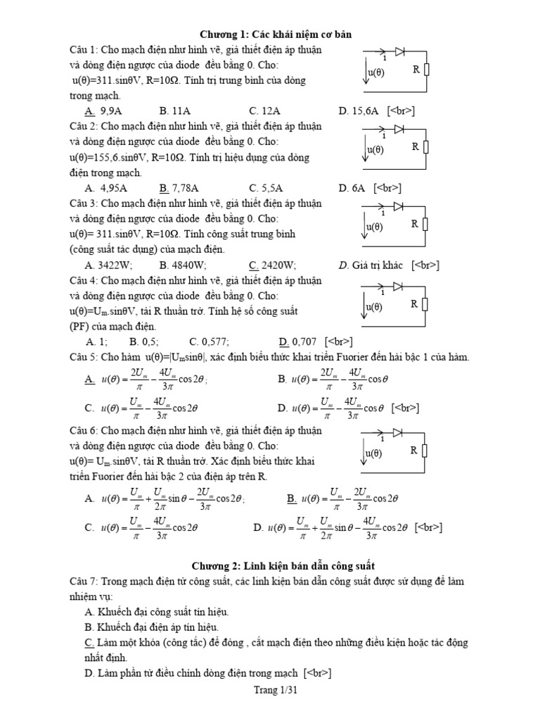 Cau Hoi Trac Nghiem | PDF