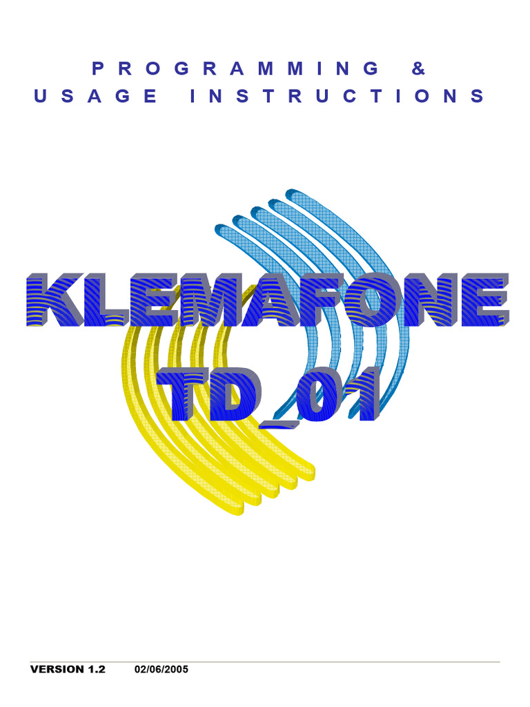 Klemafone TD01 | PDF