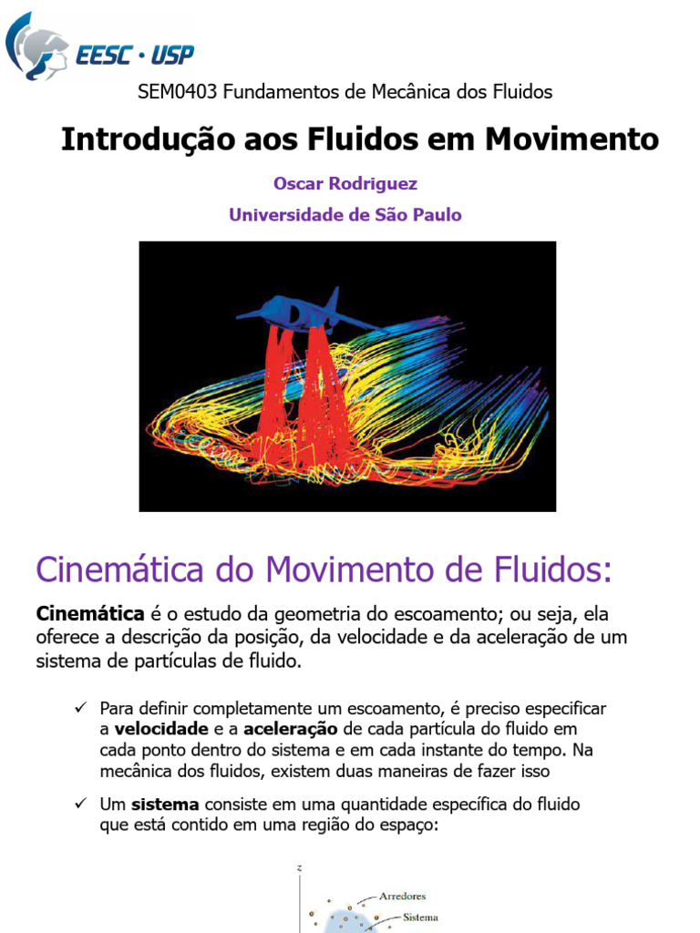 Cinética de fluidos | PDF | Mecânica dos fluidos | Cinemática