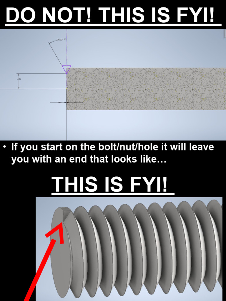 You With An End That Looks Like : - If You Start On The Bolt/nut/hole ...