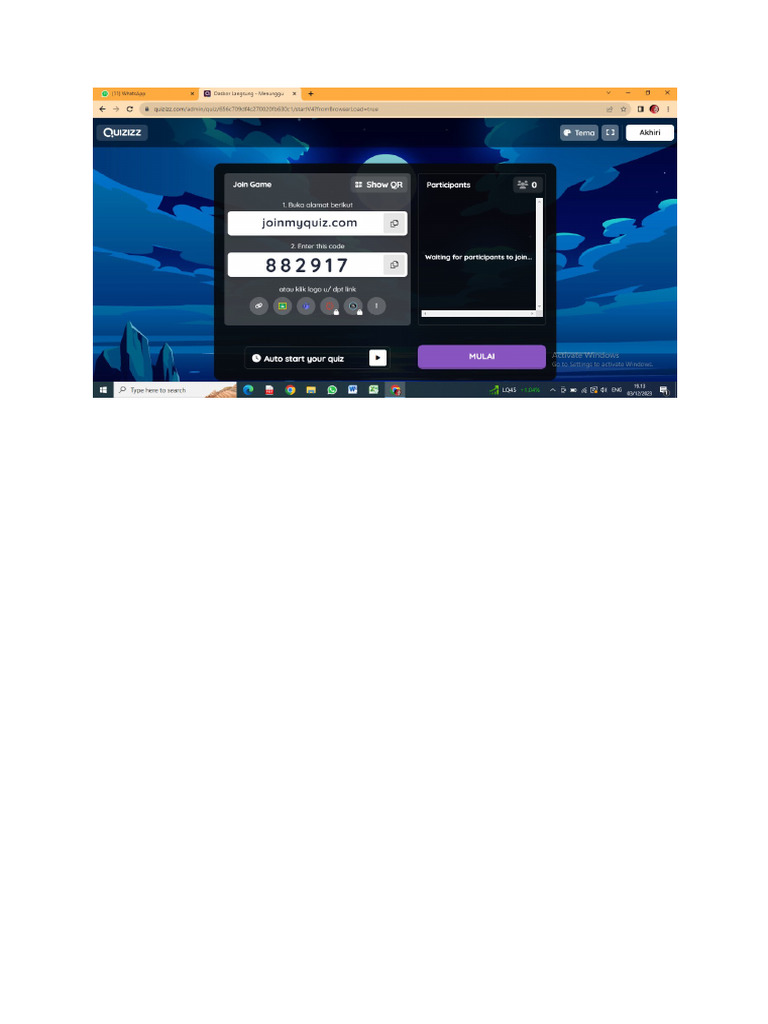 Kode Quizizz Ulangan Busur Dan Juring Lingkaran | PDF