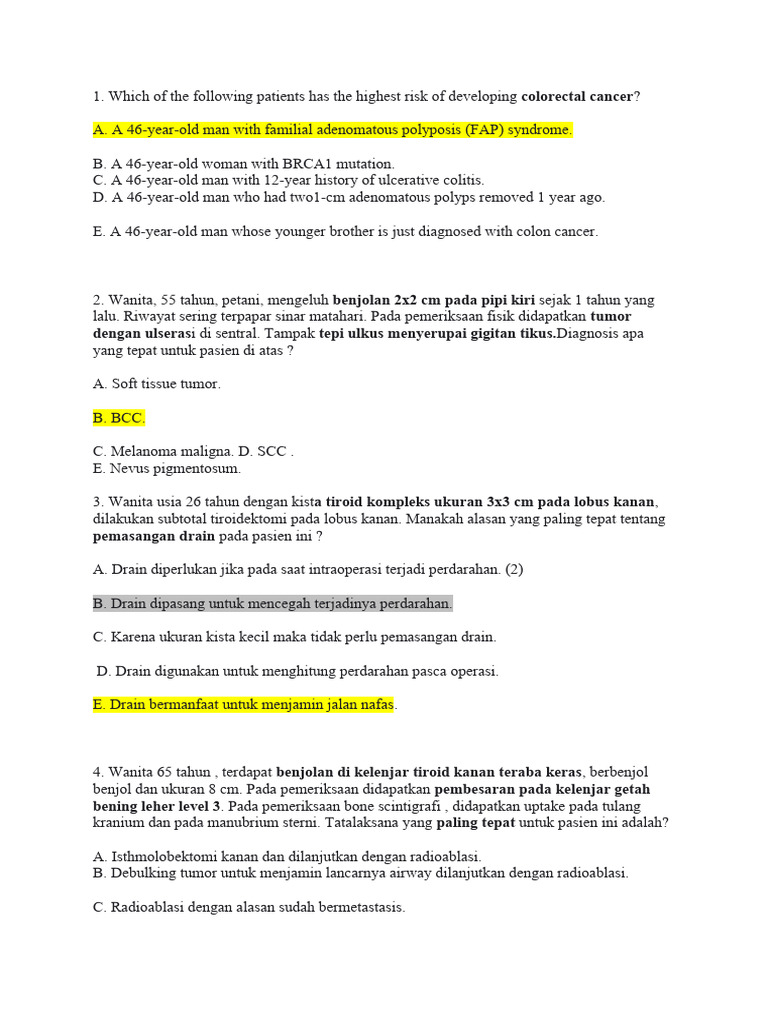 Bahasan Soal Bedah Dasar | PDF