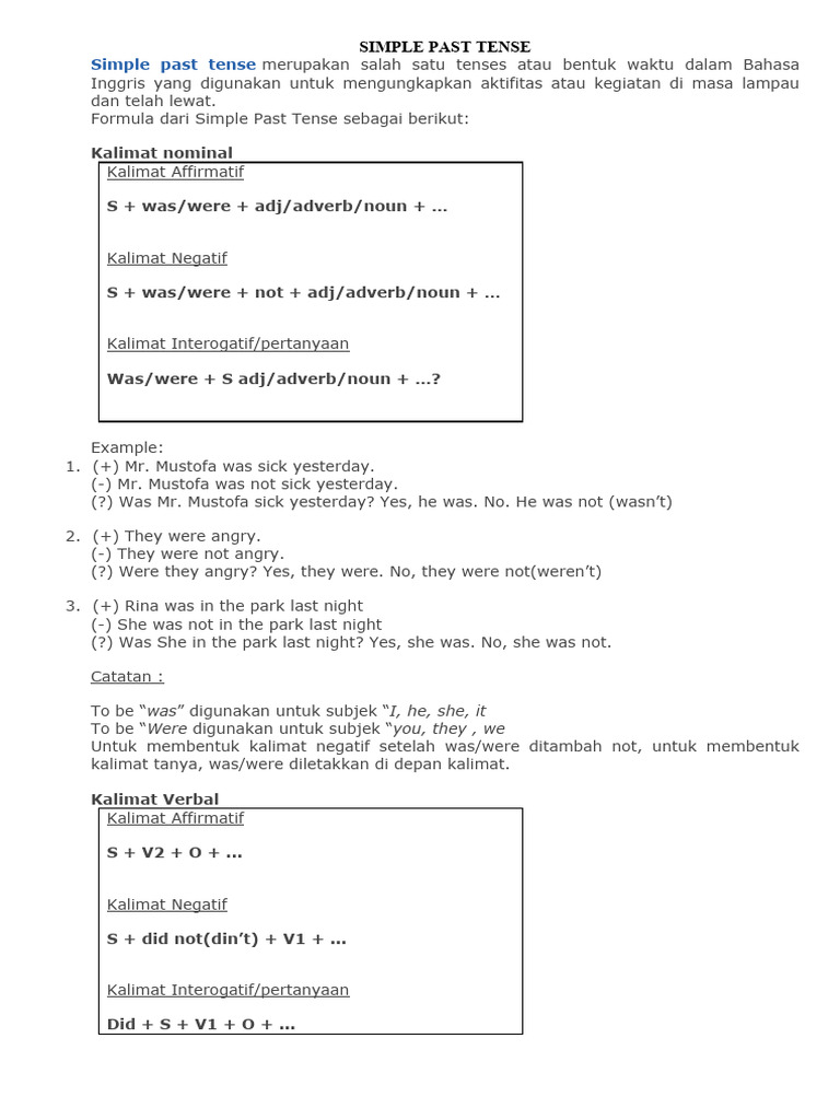 Simple Past Tense | Download Free PDF | Morphology | Semantic Units
