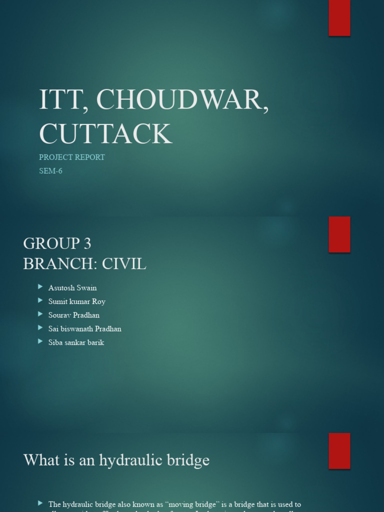 Itt, Choudwar, Cuttack: Project Report SEM-6 | Download Free PDF ...