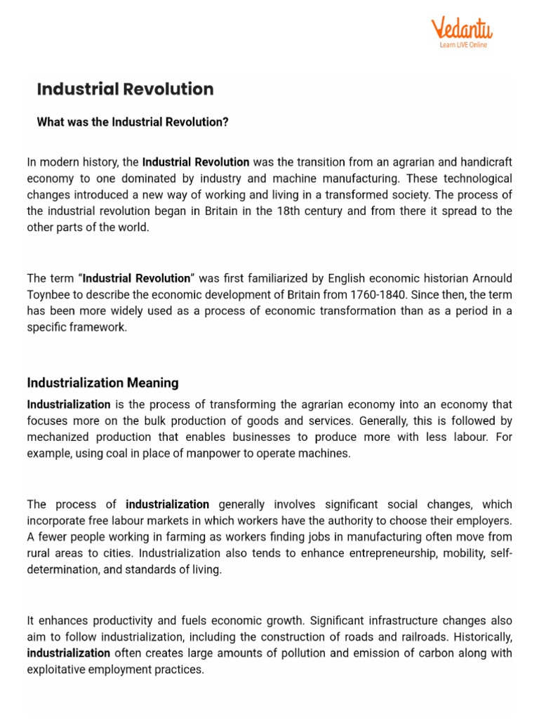 Industrial Revolution | PDF
