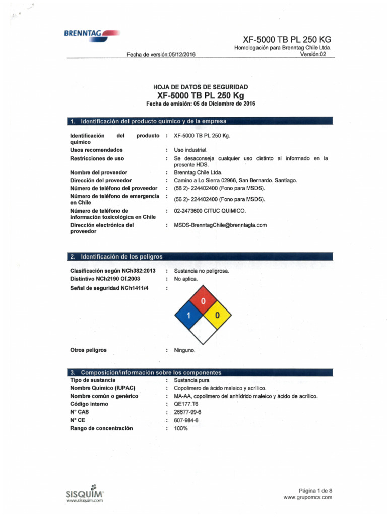 Hds Xf-5000 TB PL 250 KG | PDF