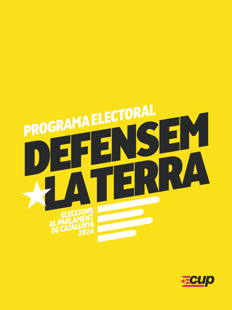 Programa Electoral de La CUP | PDF
