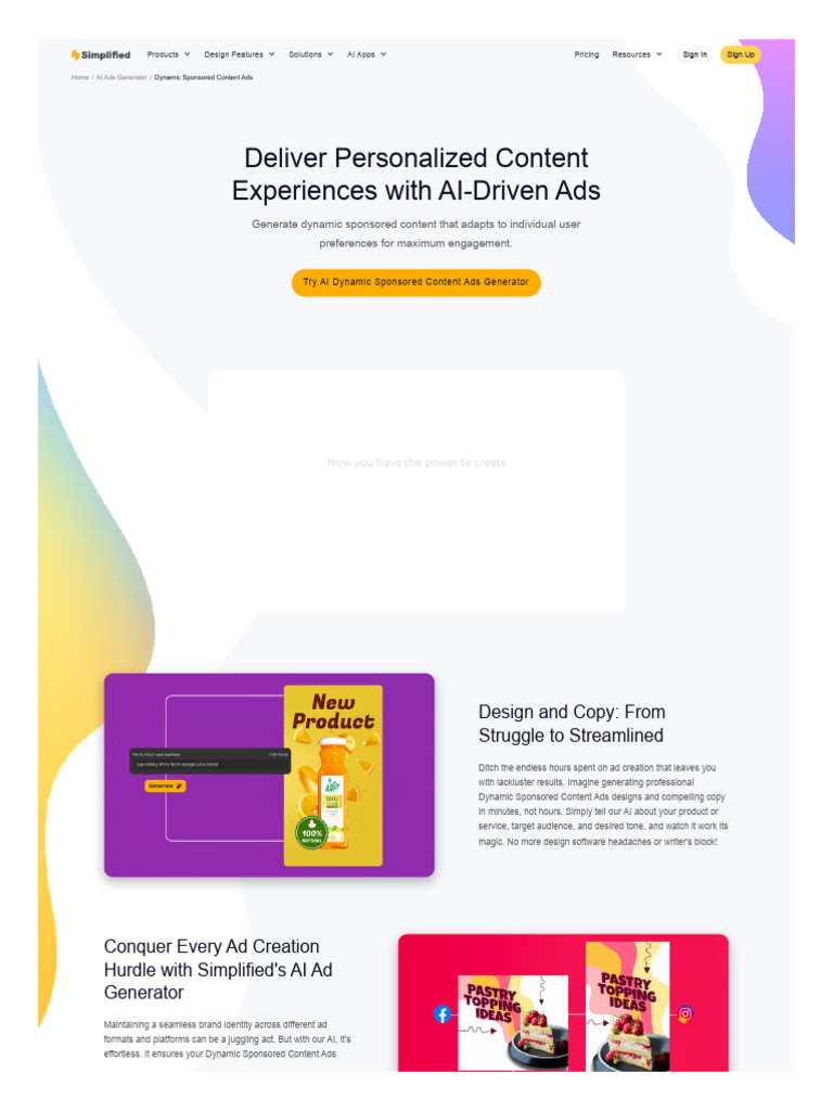 Create Dynamic Sponsored Content Ads Seamlessly With Simplified's AI ... Create Dynamic Sponsored Content Ads Seamlessly With Simplified's AI ...